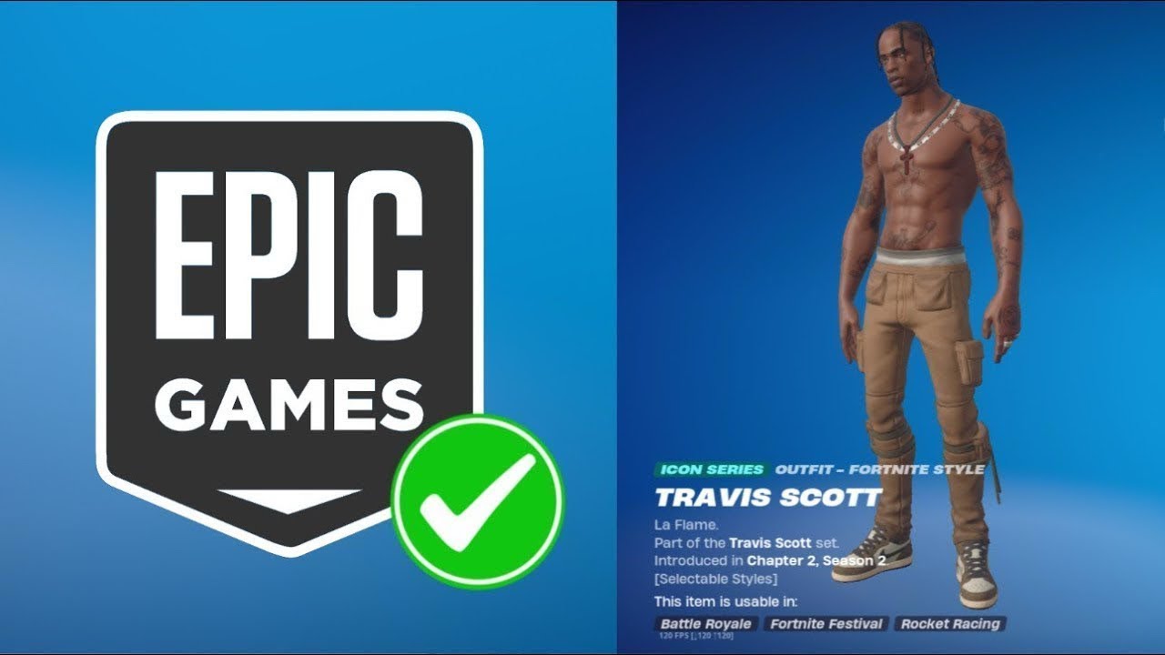 EPIC GAMES NOW IS IN CONTROL OF RETURNING TO TRAVIS SCOTT WHENEVER THEY ...
