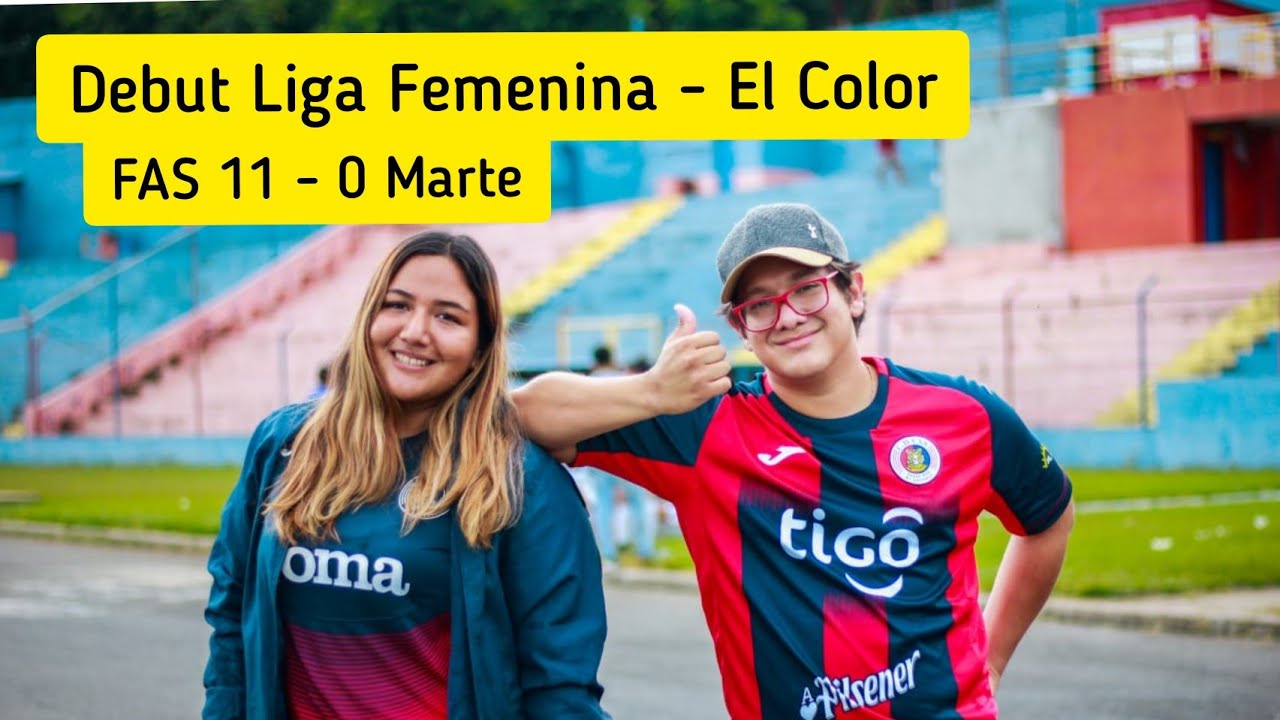 El Color | FAS vs Marte - Debut de campeonas - YouTube