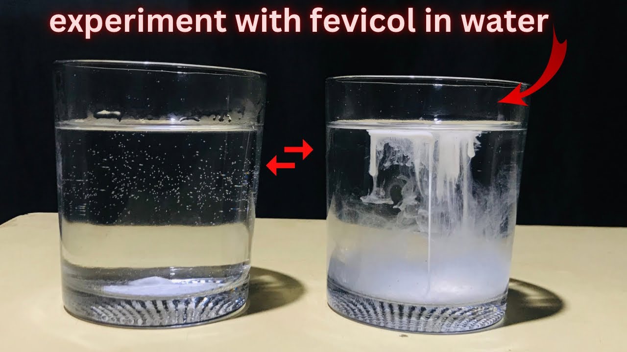 HOT WATER Vs COLD WATER WITH FEVICOL/EXCITED EXPERIMENT - YouTube