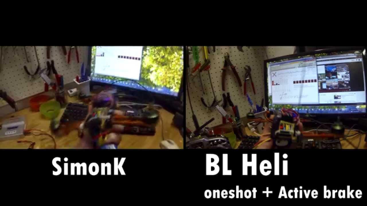 Afro 12A ESC BLHeli / SimonK compare - YouTube