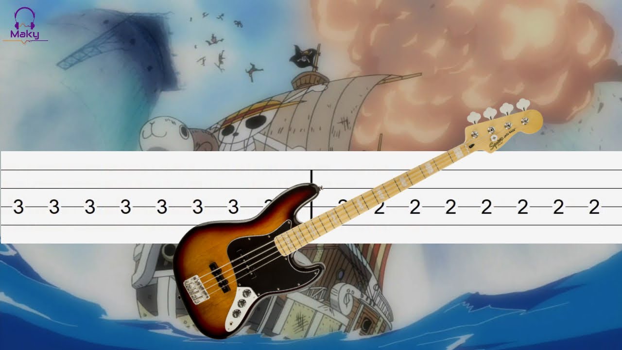One Piece - Crazy Rainbow [Bass Tabs Tutorial] - YouTube