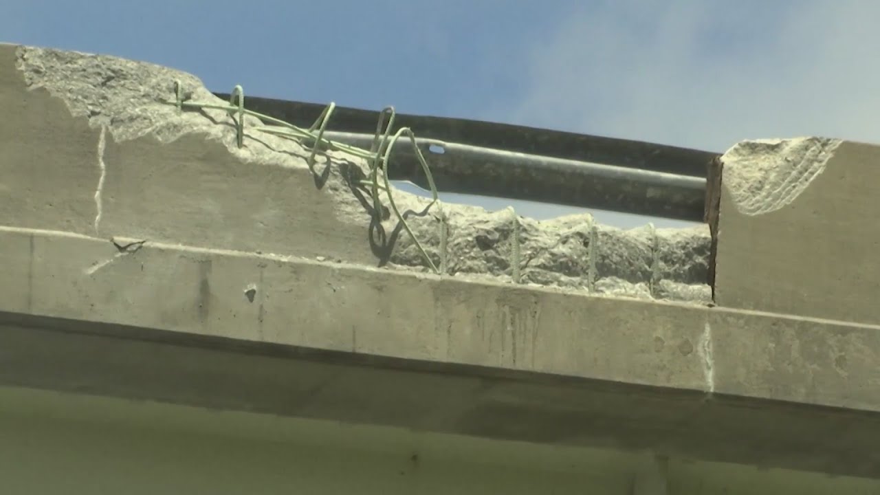 Driver seriously injured after crash, 75-foot fall - YouTube