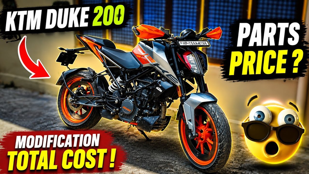 Duke 200 Bs6 Modification Total Cost 😰 Ktm Duke 200 Modified 🔥 - YouTube
