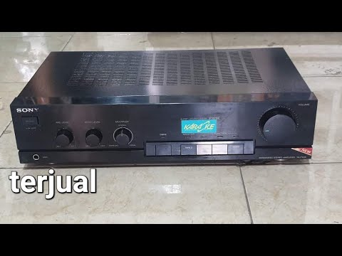 tes power amplifier karaoke SONY F101K MADE IN JAPAN - YouTube