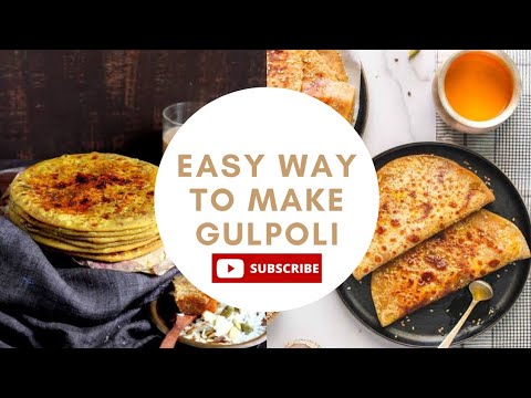 Easy way to make gulpoli | गूळपोळी | Maharastrian Recipe |Gulpoli ...
