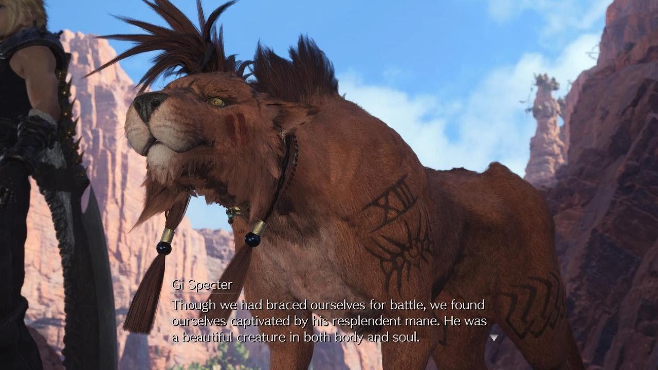 FINAL FANTASY VII REBIRTH Nanaki's ( RedXIII ) father Seto background ...