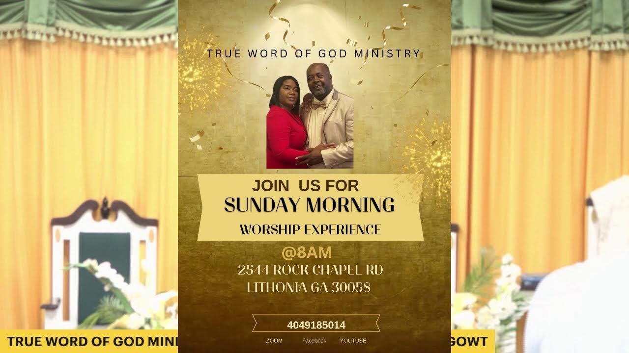 WELCOME TO OUR SUNDAY MORNING WORSHIP SERVICE - YouTube