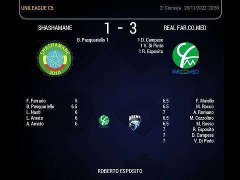 🏟 Shashamane-Real FarCoMed| Unileague C5 | 2a giornata - YouTube