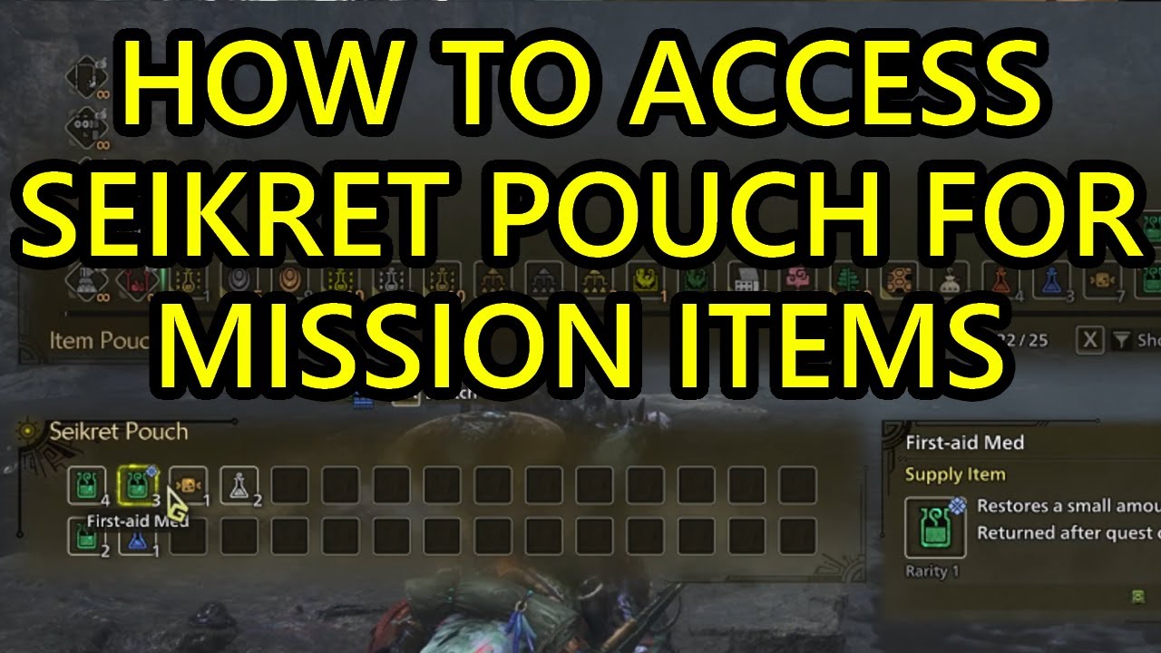 Monster Hunter Wilds How to Access Seikret Pouch. How to Access Mission ...