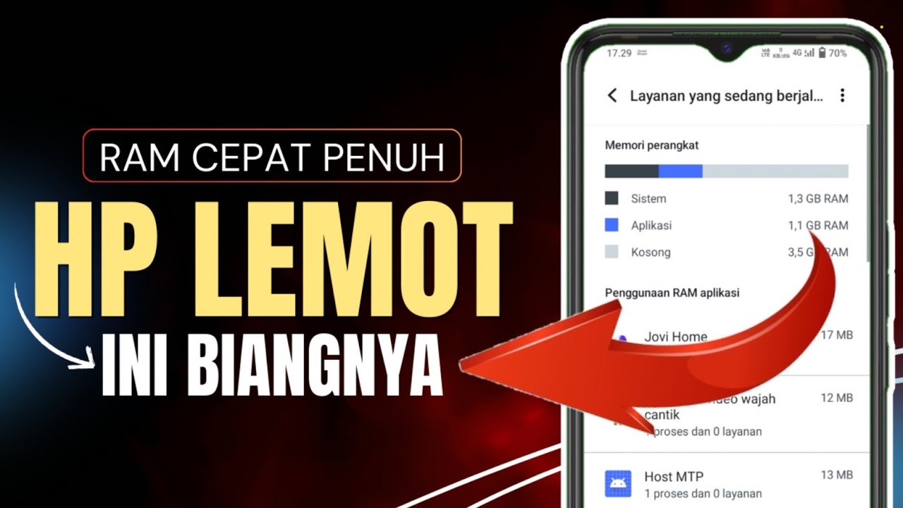 mengatasi HP lemot RAM penuh - YouTube