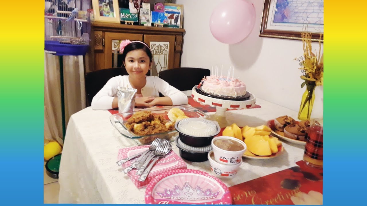 My Daughter 7th Birthday/Simple Birthday Celebration - YouTube