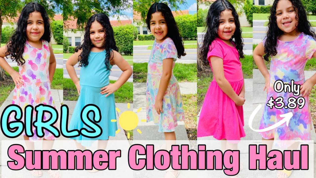 GIRLS SUMMER CLOTHING HAUL 2020| KIDS SUMMER CLOTHING HAUL | TRY ON ...