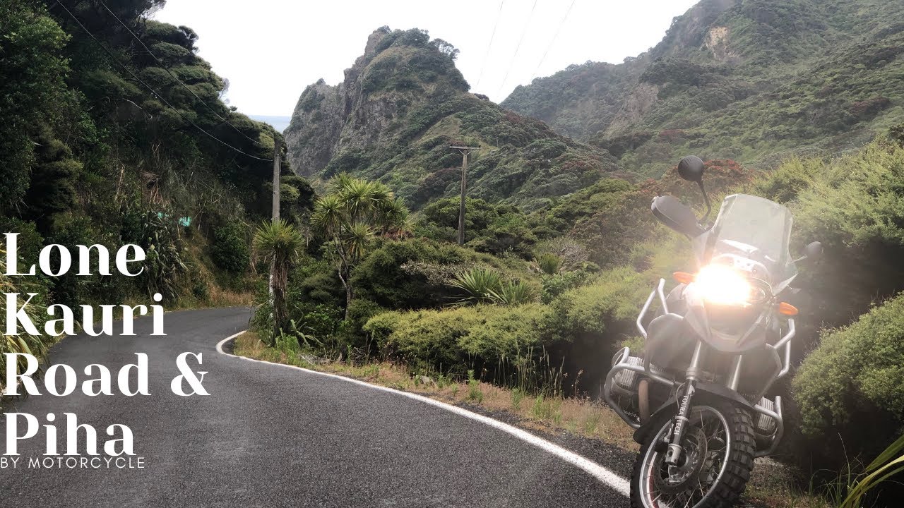 Motorcycle Lone Kauri Road and Piha, Auckland Trip - YouTube