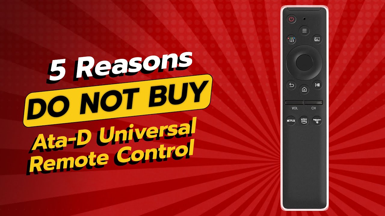 ATA-D Universal Remote Control | 5 Reasons NOT to Buy! ⚠️📺 - YouTube