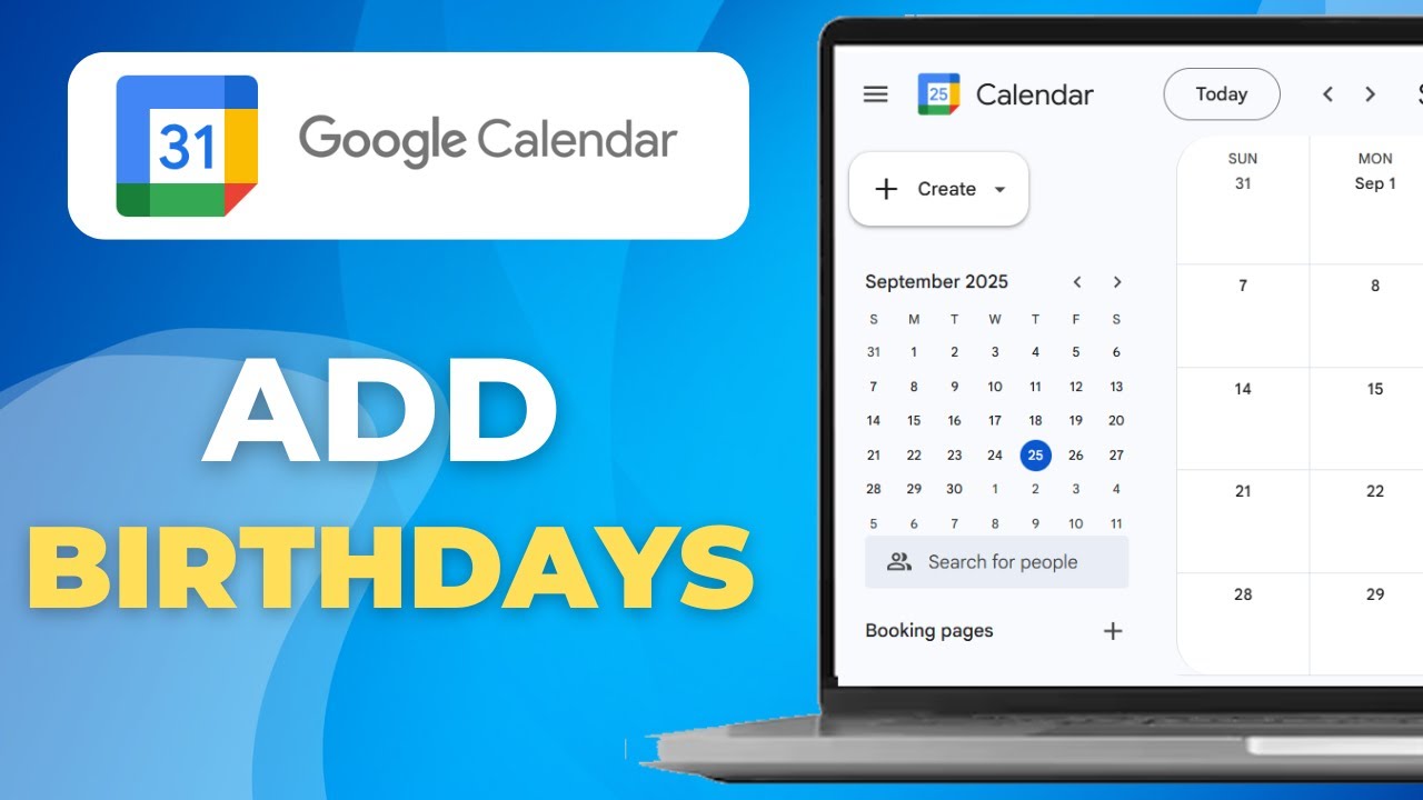 How to Add Birthdays to Google Calendar | Full Guide - YouTube