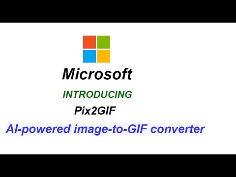 Microsoft New AI "PIX2GIF" | AI powered Image to 2sec Animation Generator | Diffusion model ...