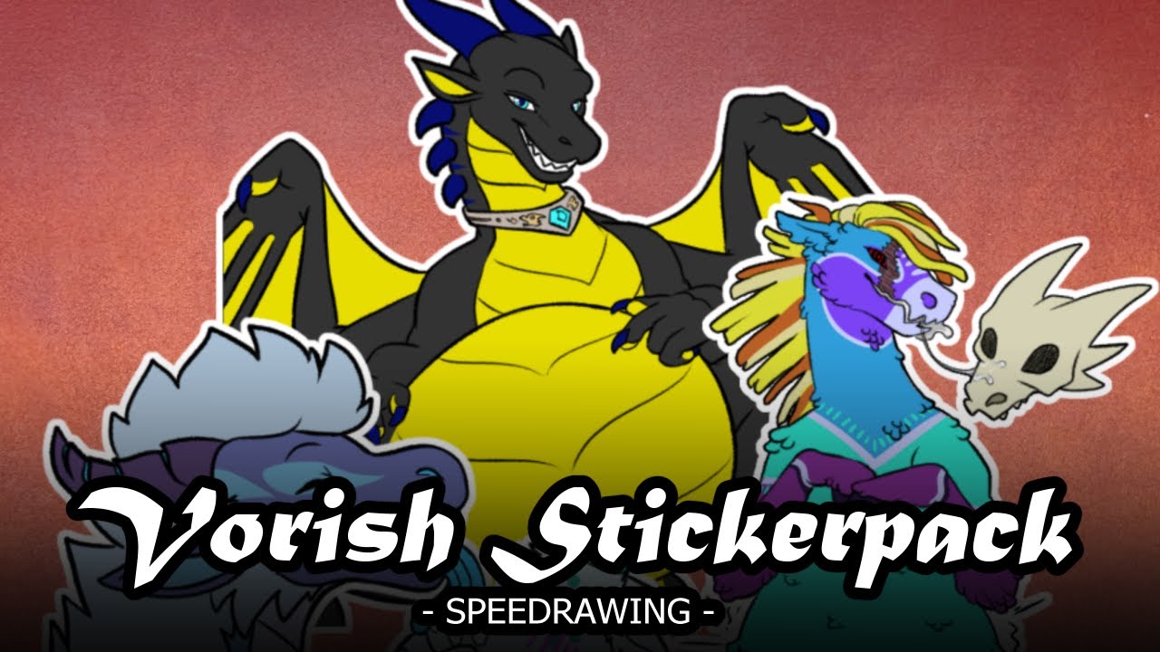Vorish Stickerpack | Speedrawing - YouTube