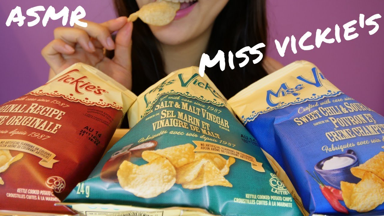 ASMR Miss Vickie's Potato Chips 감자칩 먹방 | Extreme Crunchy Eating Sounds ...