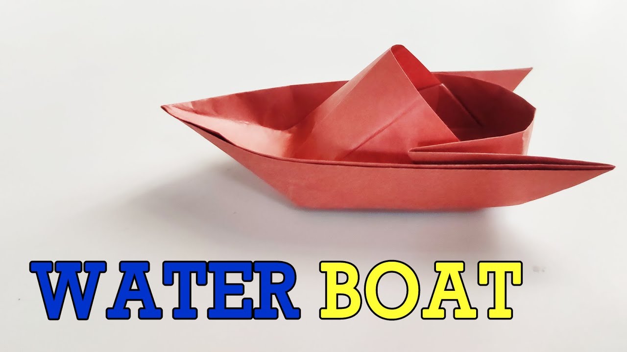 How to make water boat | Origami Boat - YouTube