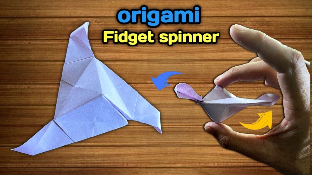 How to Make an Origami Fidget Spinner || Easy Paper Toy Tutorial - YouTube