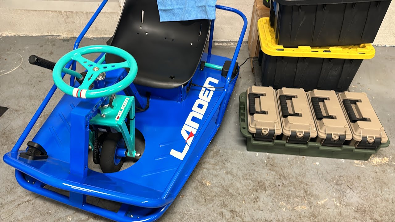 Driving my custom xl crazy cart - YouTube