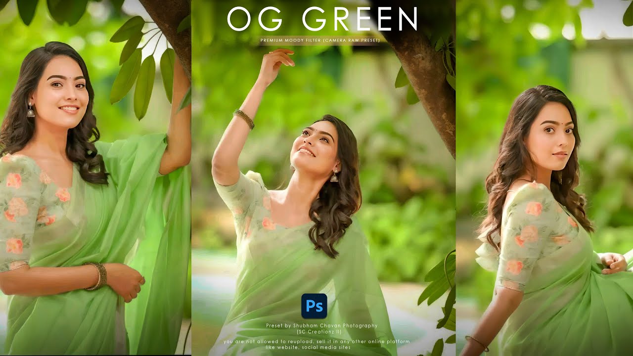 Outdoor OG Green Preset Free l Photoshop Color grading Preset Free ...