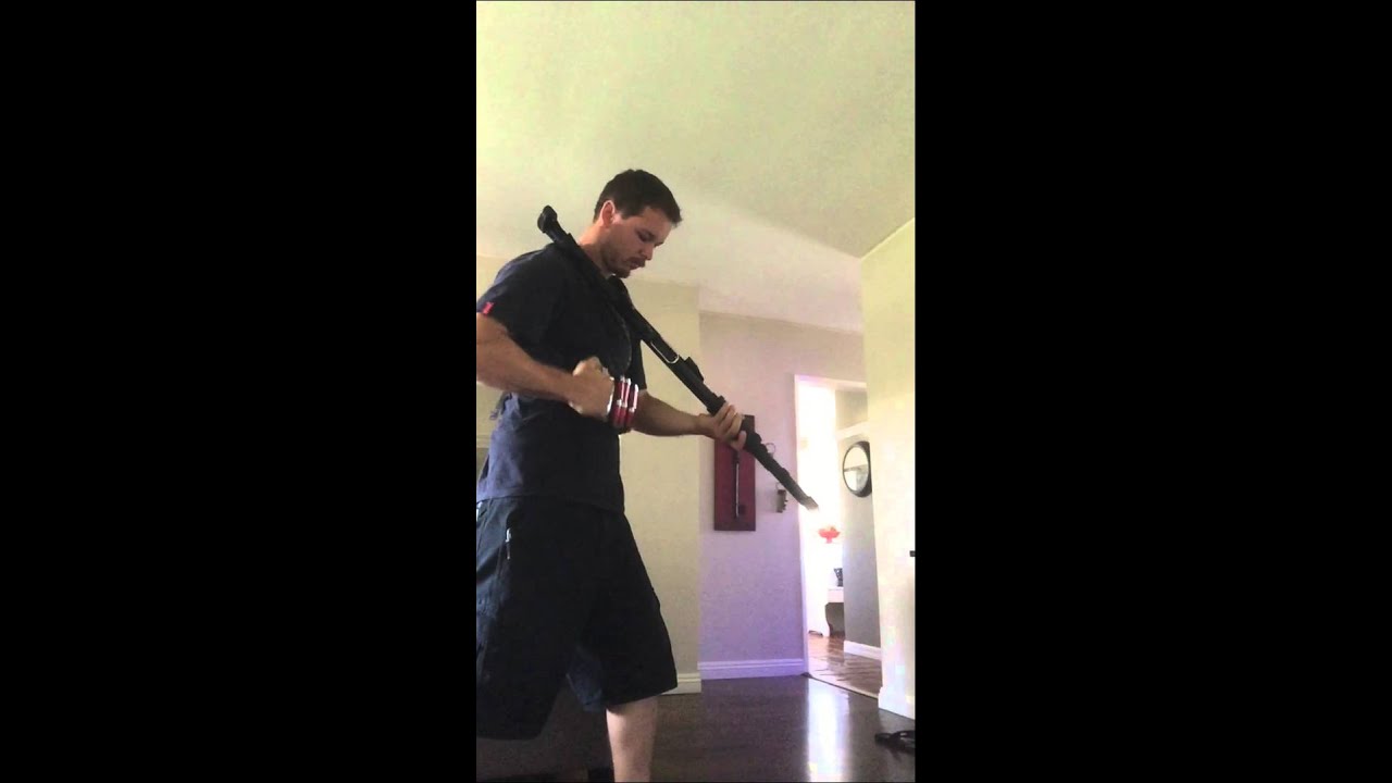 Shotgun quad loading 4 shells at a time off diy shell holder - YouTube