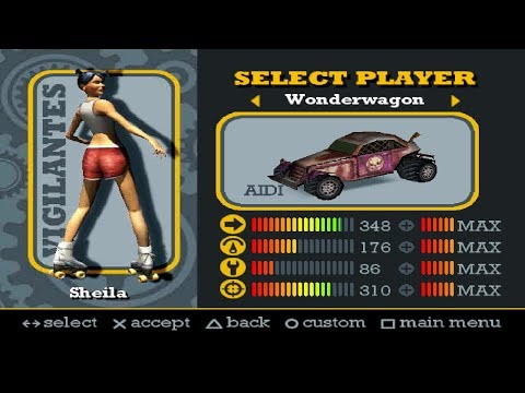 Vigilante 8 2nd Offense (PS1) - Wonderwagon | Quest (1 Player) | Gameplay