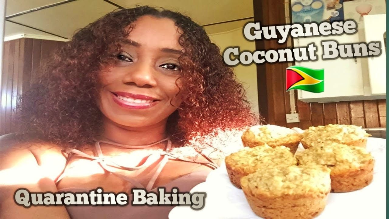 How To Make Guyanese Coconut Buns / Rock Cakes/ Quarantine Baking/Bake ...