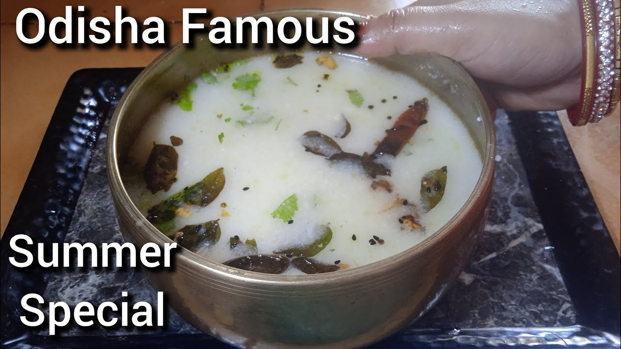 Odisha Famous Pakhal Bhat Recipe In Hindi | Summer Special Tempered ...
