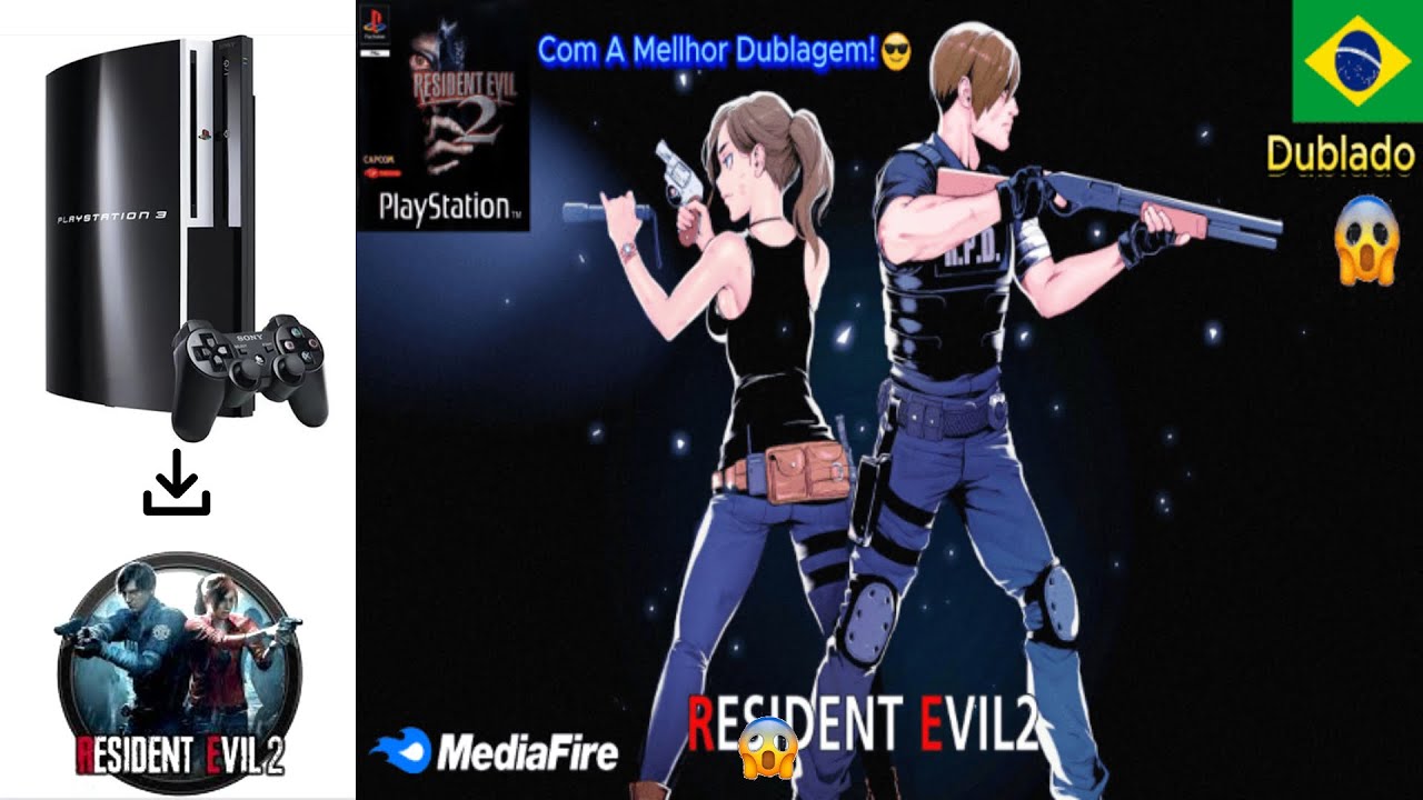 Resident Evil 2 Dublado PT BR PS3 PKG - YouTube