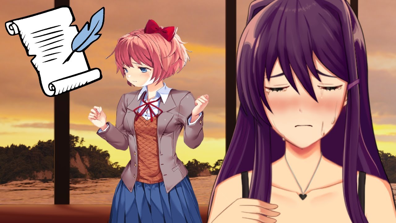 Reading Sayori's Poems with Yuri - Just Yuri Mod - YouTube