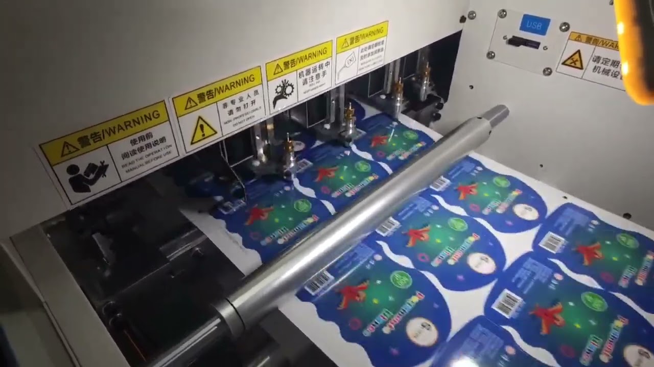 DC330 Label Digital Die Cutting & Slitting & Sheeting Machine (4 Heads ...