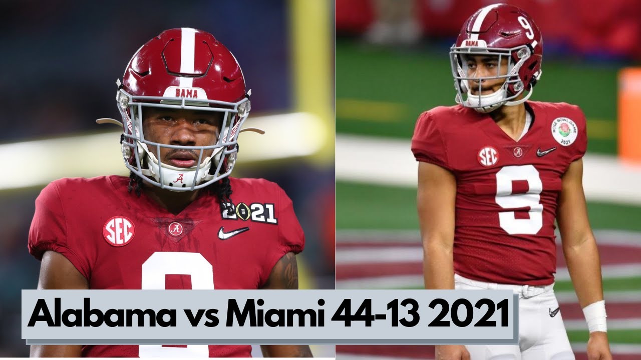 Alabama vs Miami football 44 13 2021 | TL News - YouTube