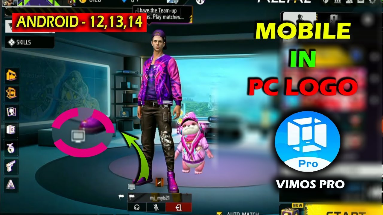 Vimos Pro PC Logo ( mobile) PC logo Auto Back Problem Solve Free Fire ...