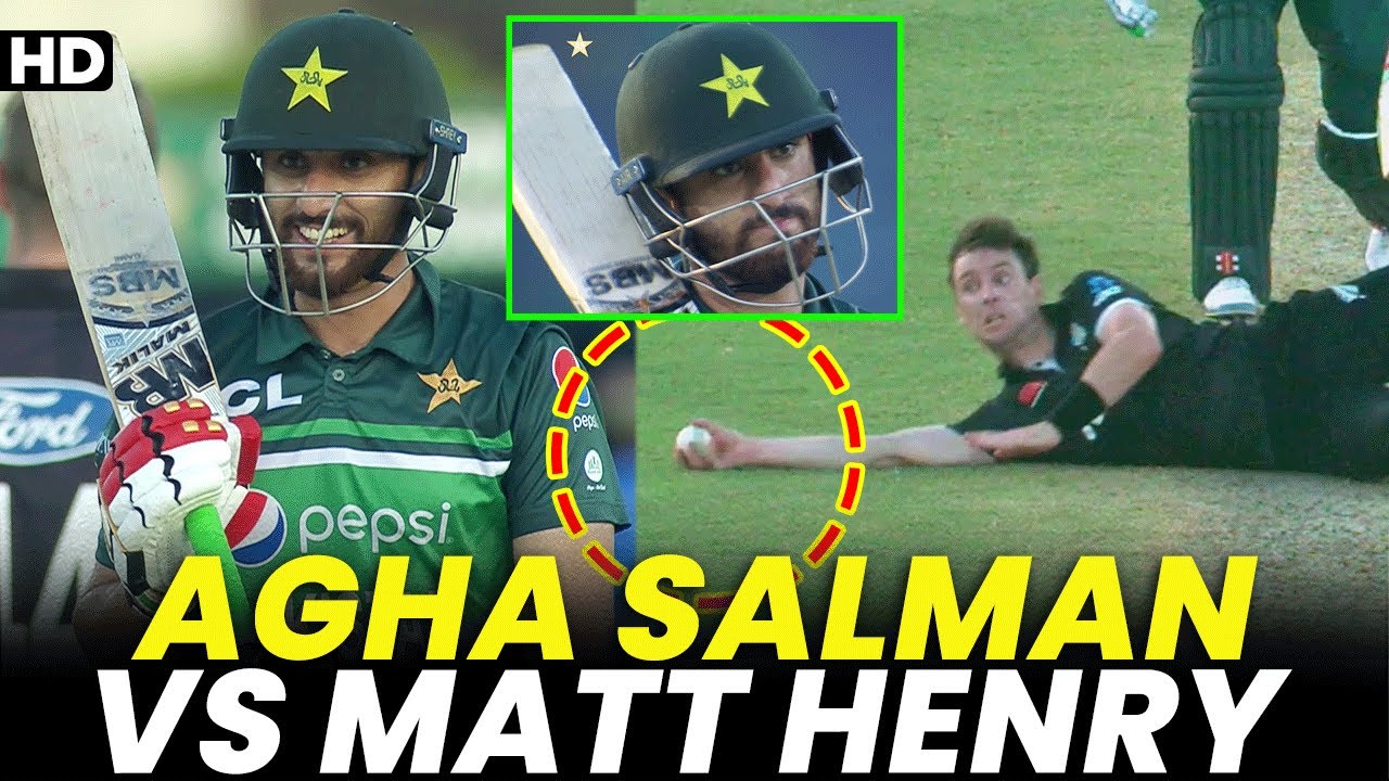 Agha Salman vs Matt Henry | Pakistan vs New Zealand | 4th ODI 2023 ...