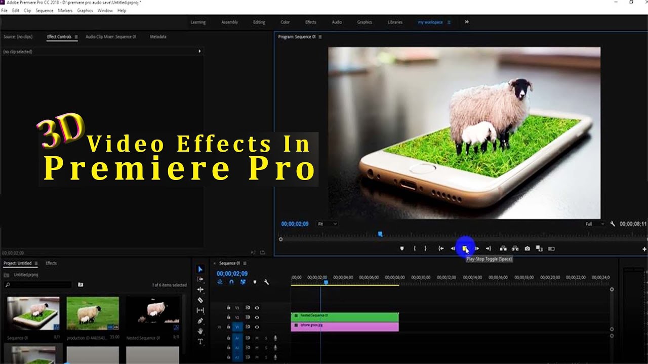 3D Effect in Premiere Pro ! Premiere Pro 3d Animation #mostafizur - YouTube