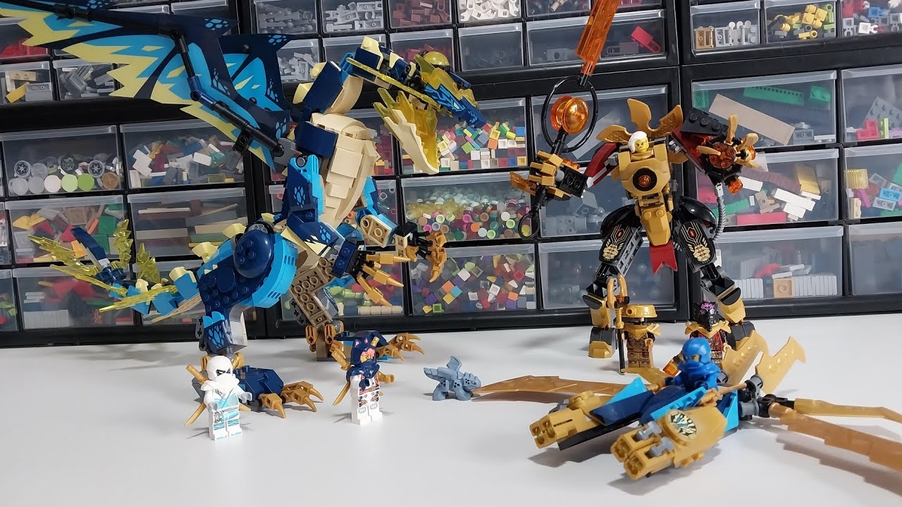LEGO Ninjago Elemental Dragon vs. The Empress Mech set(71796) REVIEW ...