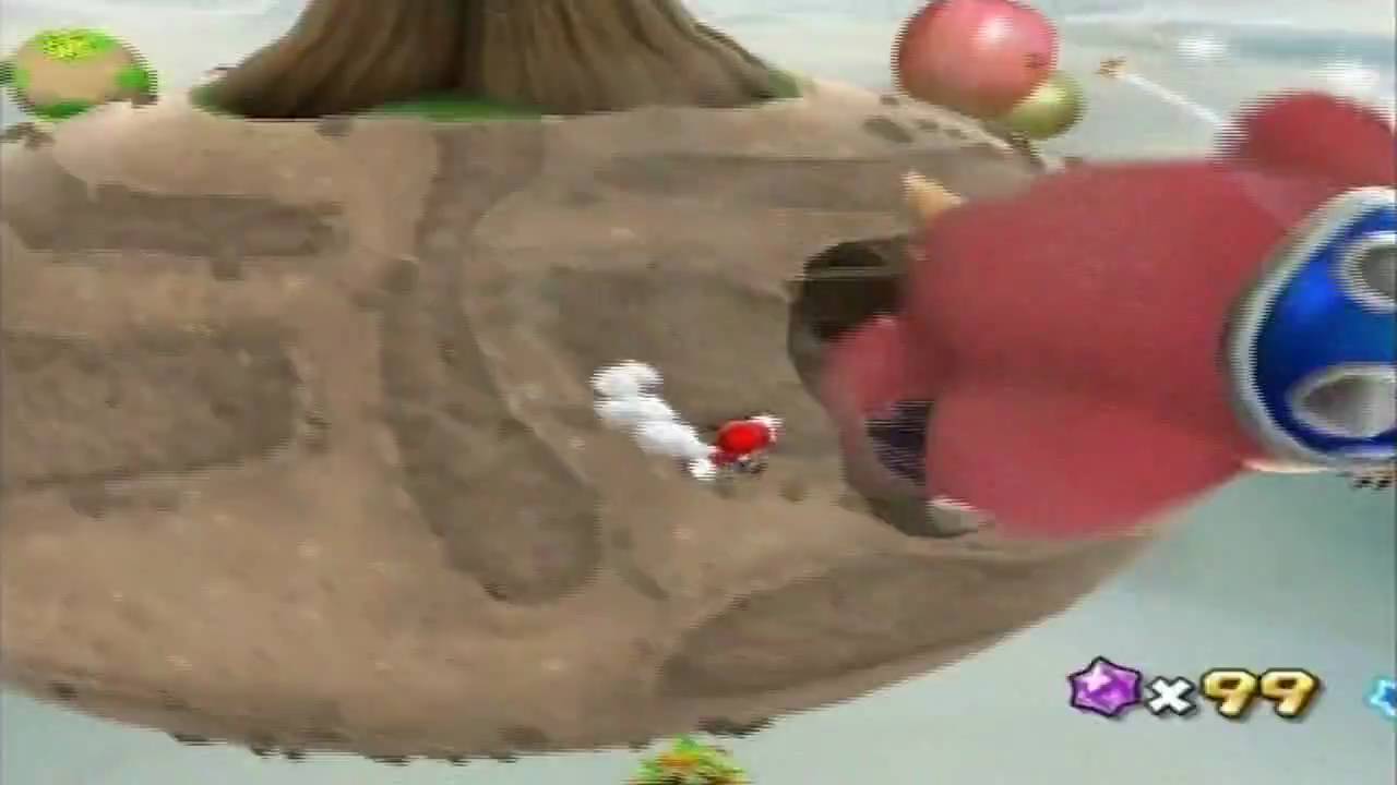 Super Mario Galaxy Miniboss 8 : Major Burrows/Roi Mogu (no damage) HD ...