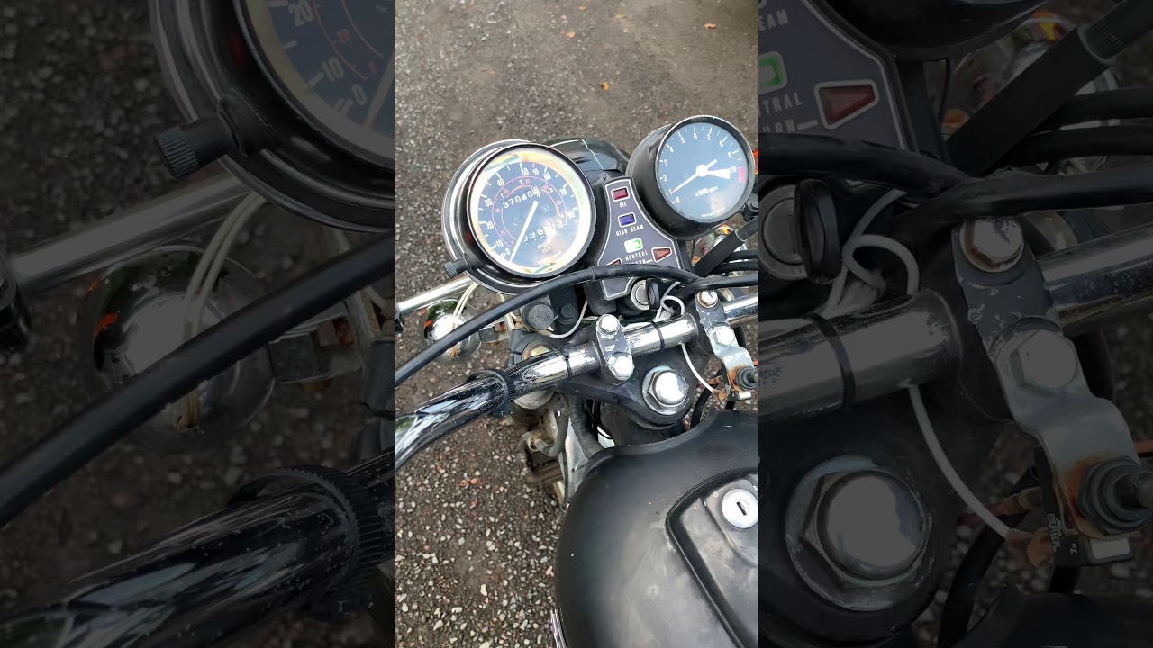 Honda cm400t exhaust with straight pipes. - YouTube