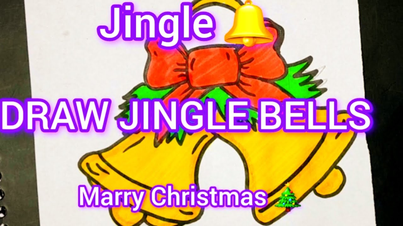 marry Christmas 🎄 let's learn how to draw jingle bells 🔔 in a very very ...