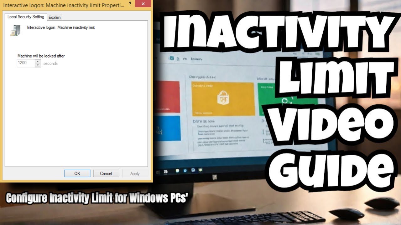 Configure Windows Device Inactivity Limit Locally - YouTube