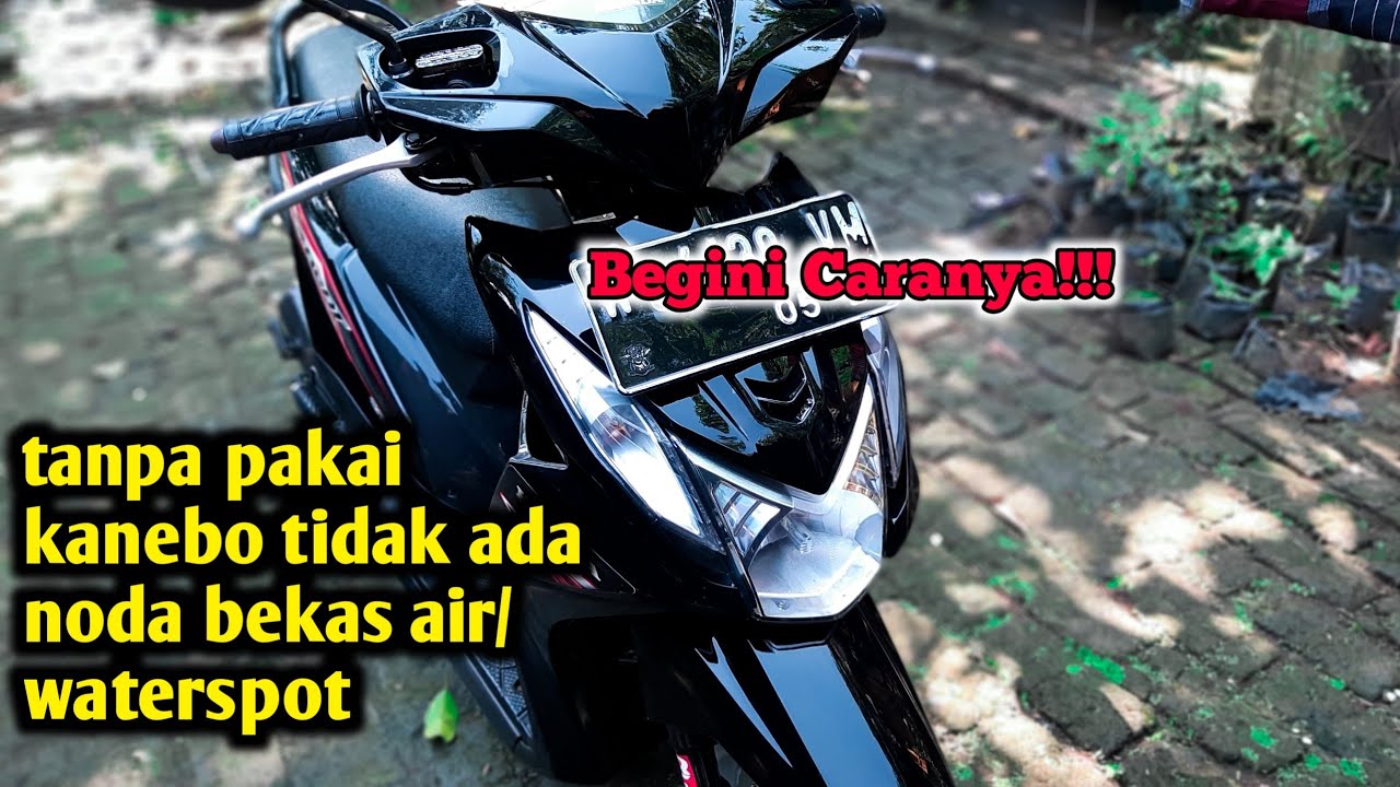WAJIB COBA!! Cuci Motor tanpa harus di keringkan pakai kanebo ...