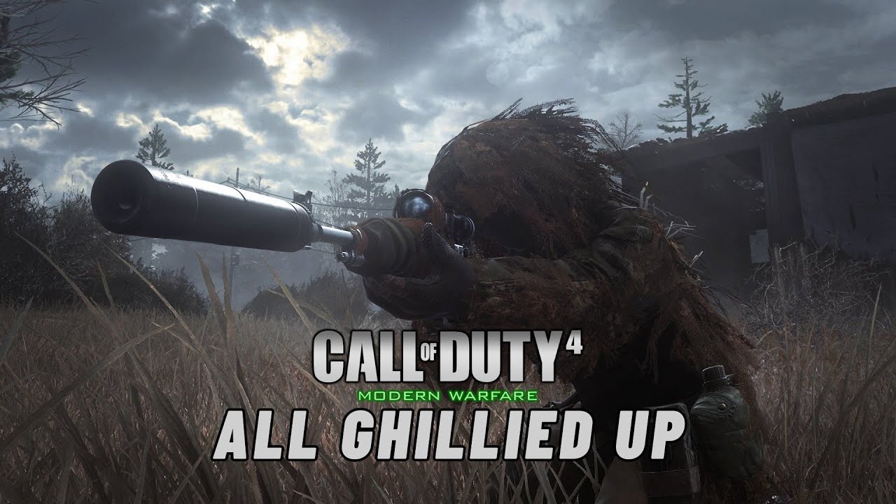Call of Duty: 4 - Modern Warfare | ALL GHILLIED UP (Veteran Sniper ...