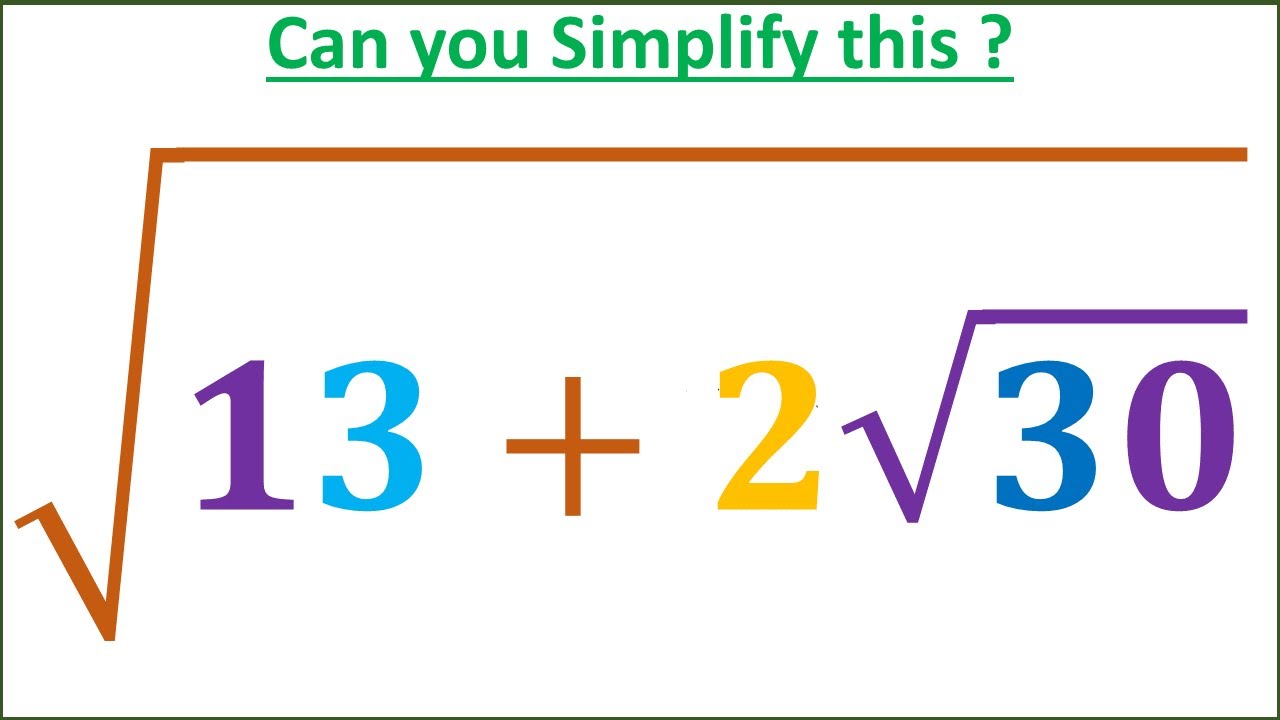 A surd simplification problem from High School that you must not miss ...