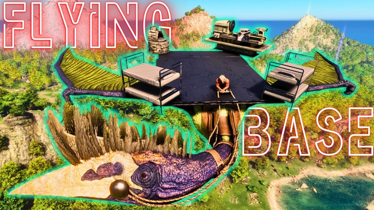 BULIDING A FLYING BASE IN ARK #trending #ark - YouTube