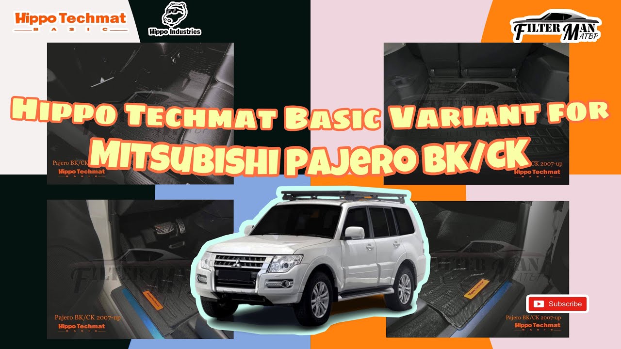 HIPPO TECHMAT BASIC VARIANT FOR MITSUBISHI PAJERO BK/CK - YouTube