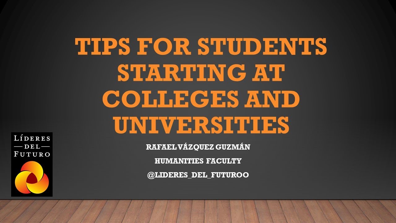 Tips for Students Starting College - YouTube