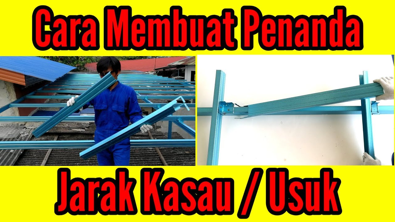 Penanda jarak kasau atau usuk - YouTube