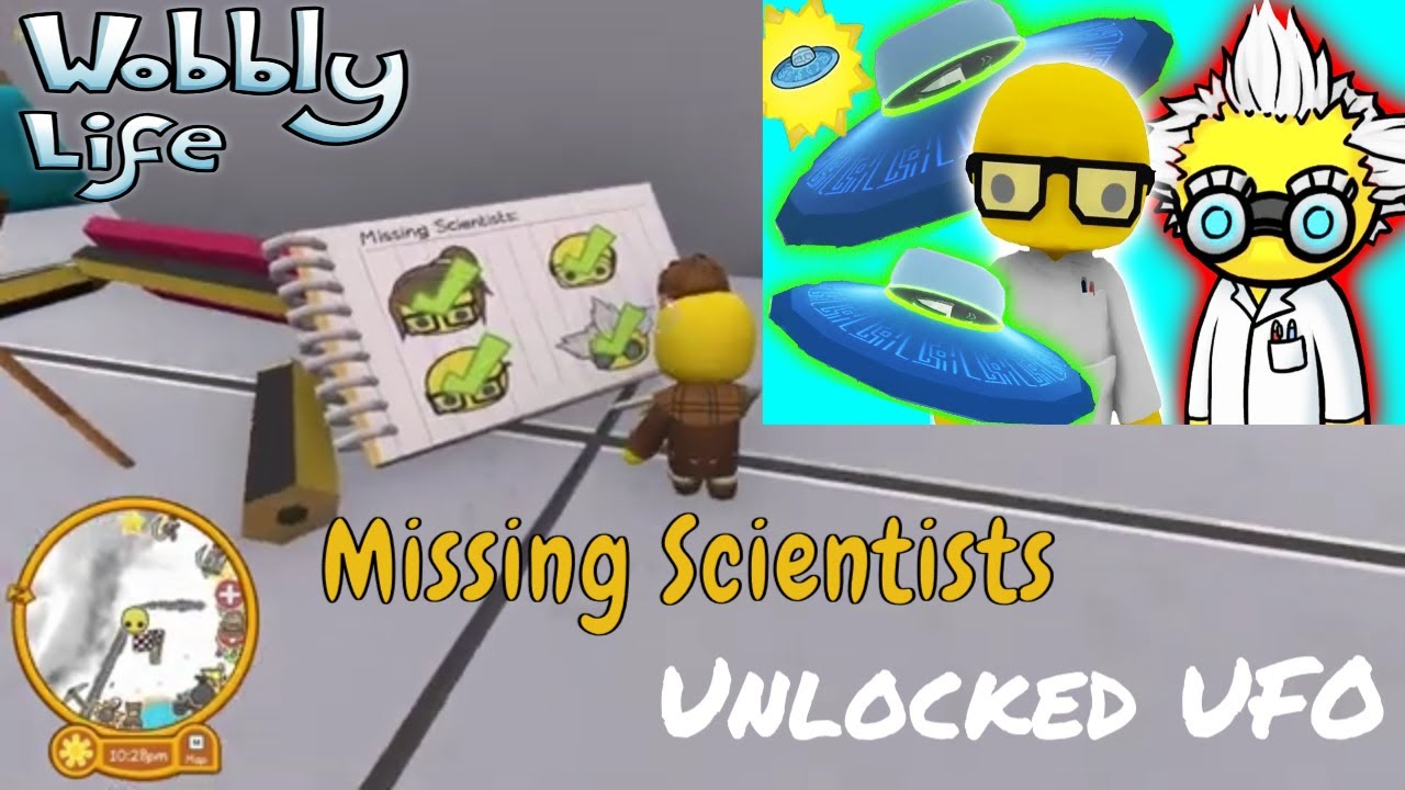 FOUND MISSING SCIENTISTS AND UNLOCKED THE UFO VEHICLE! - Wobbly Life ...
